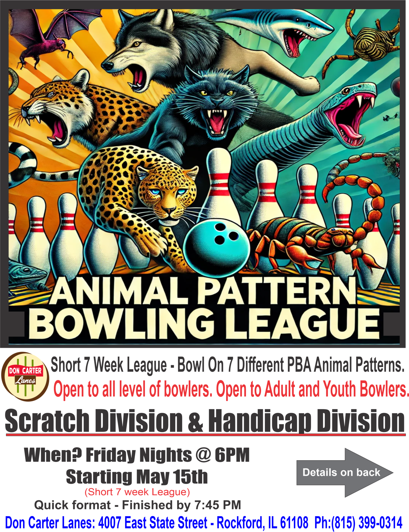 PBA Animal Pattern League | Don Carter Lanes | Rockford, IL